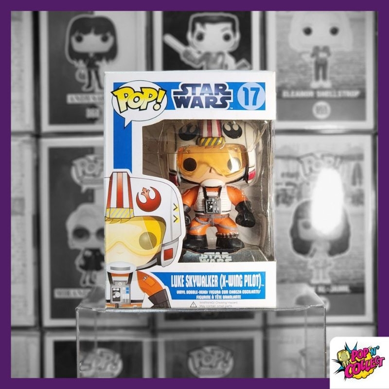 Funko Pop! Star Wars - Luke Skywalker (X-Wing Pilot) 17 w/ Free ...