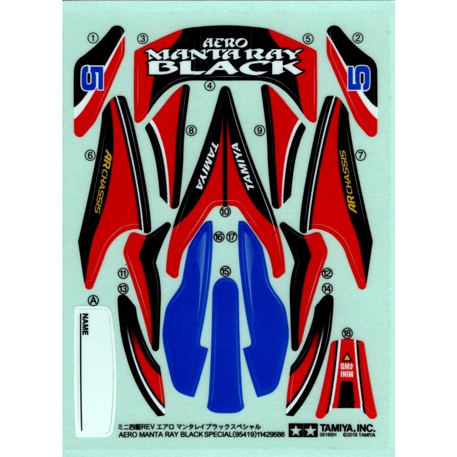 TAMIYA MINI 4WD ORIGINAL STICKERS KITS PART 2 | Shopee Philippines