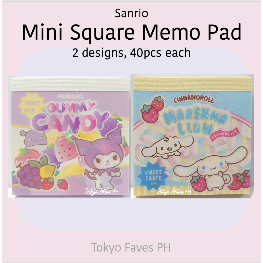 Sanrio Kuromi Cinnamoroll Square Mini Memo Pad | Shopee Philippines