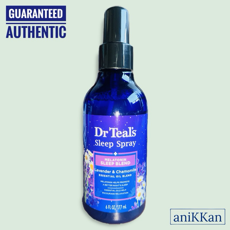 Dr Teal’s Sleep Spray with Melatonin and Lavender & Chamomile Essential Oils (6 oz / 177 ml ...
