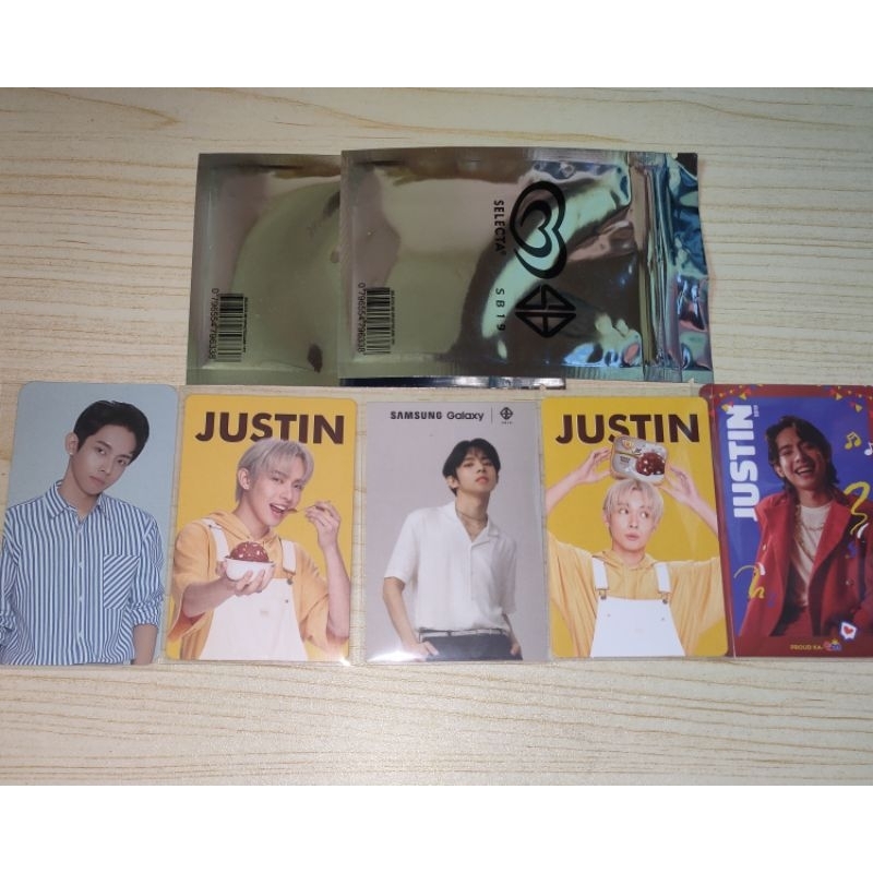 SB19 OFFICIAL MERCH JUSTIN OFFICIAL PHOTOCARD SET | Shopee Philippines