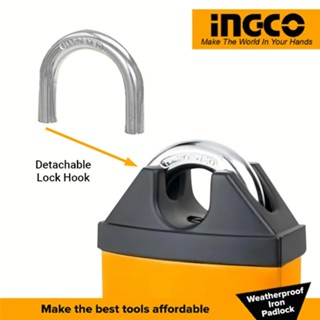 INGCO Weatherproof Padlock 50MM | 65MM [SOLD PER SET] Nylon Coated ...