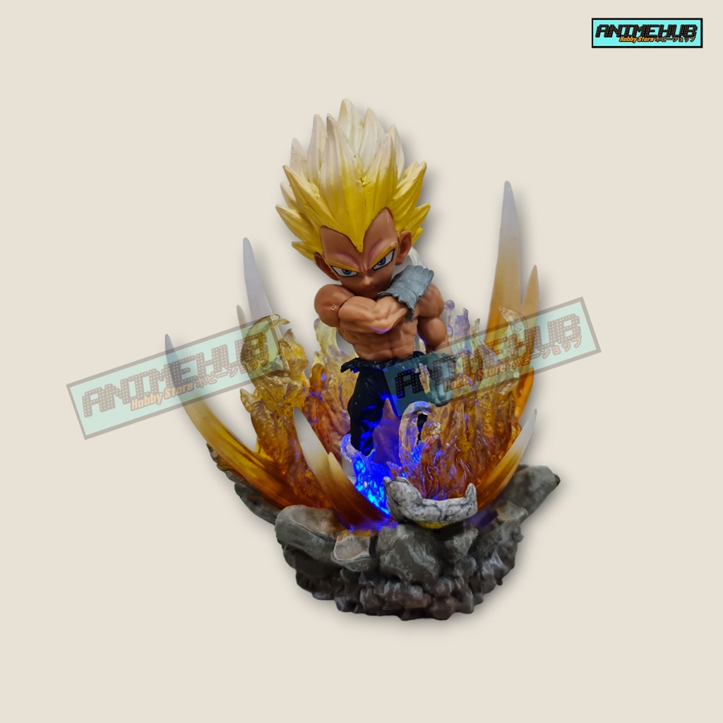 Dragon Ball WCF Super Saiyan Vegeta w/LED GK LS Knock Off | Shopee ...