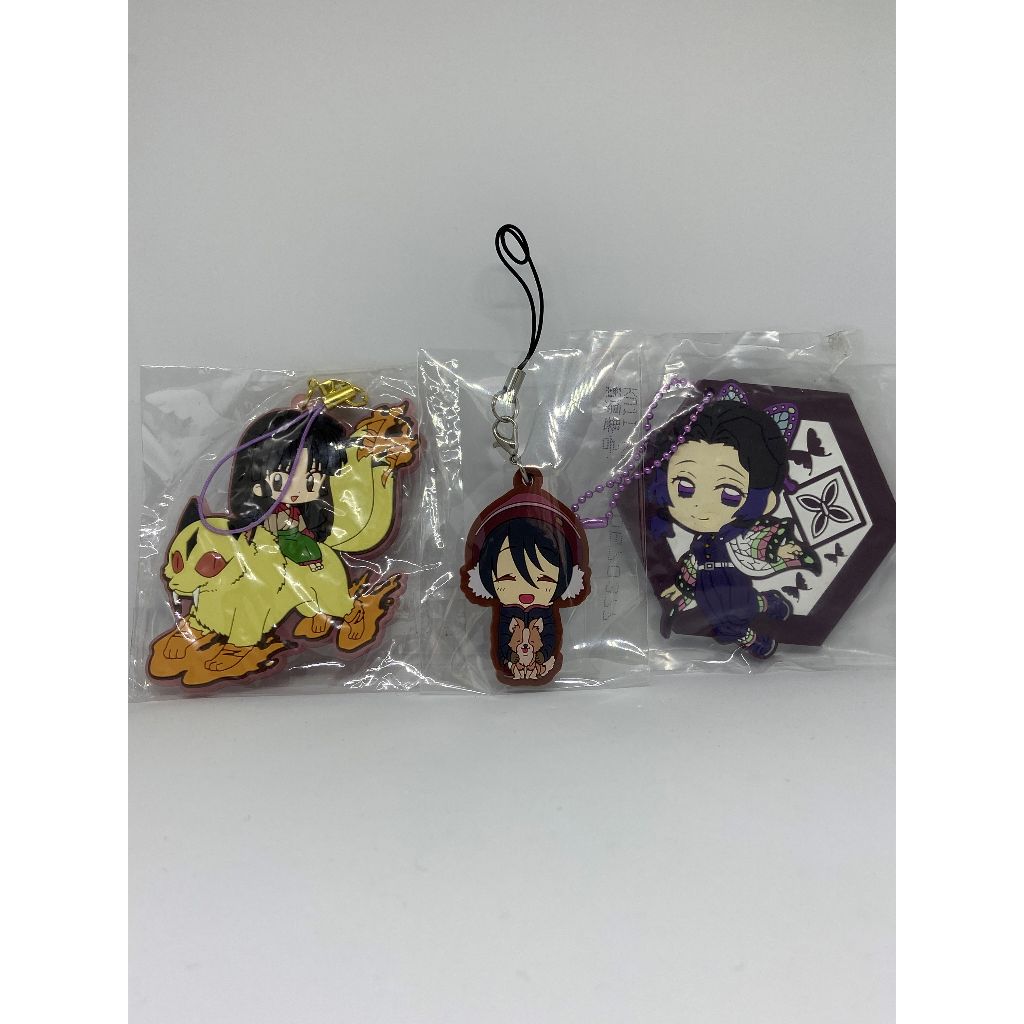 Authentic Anime Rubber Keychains Assorted Characters (DS, Inuyasha ...