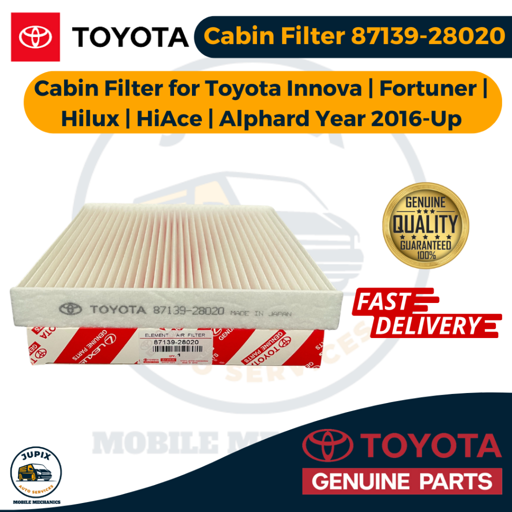 Toyota Cabin Filter for Innova | Fortuner | Hilux | HiAce | Alphard ...