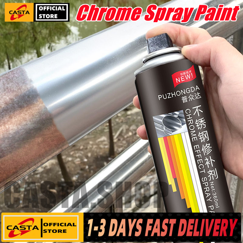 10 years No Rust Chrome paint spray Cartridges With Chrome Plated Steel ...