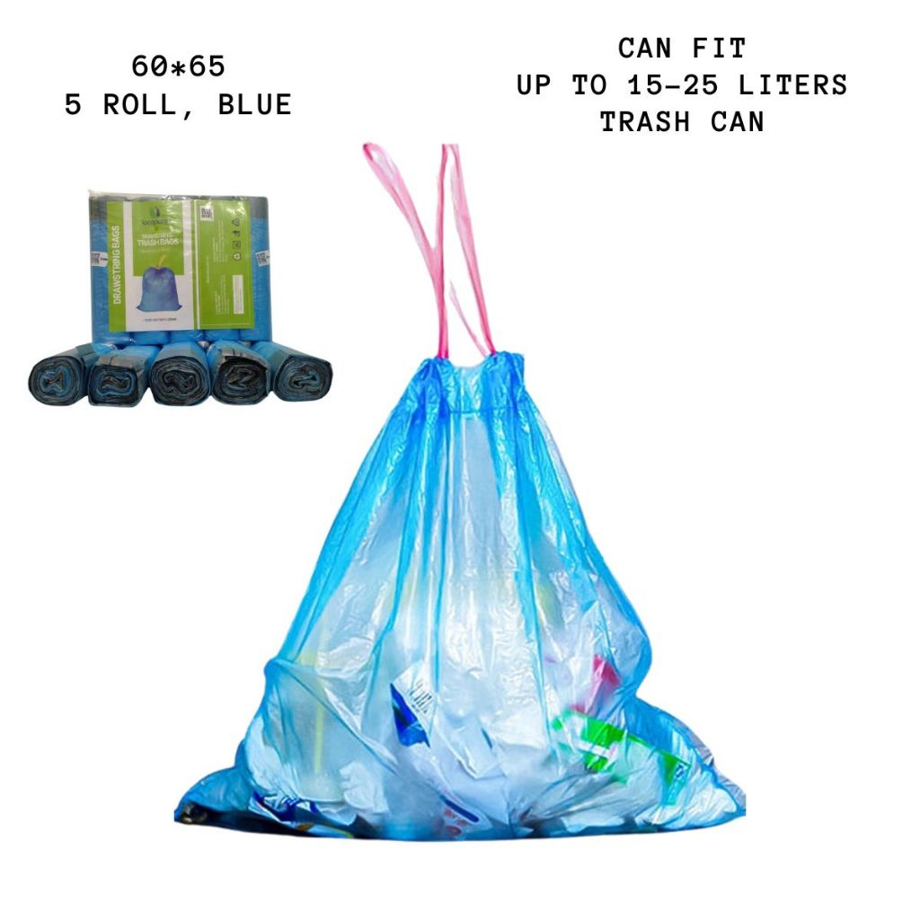 LOCAUPIN 60*65 Plastic Drawstring Trash Bag with Holder Recycling ...