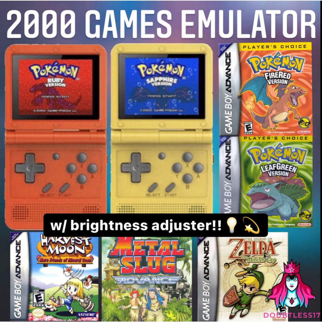 Emulator 2000 Games Powkiddy v90 console & gameboy handheld for kids ...
