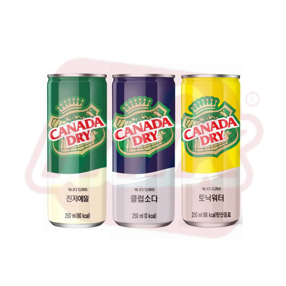 Coca Cola Canada Dry Ginger Ale and Tonic Water 250ml (Pack of 6 ...