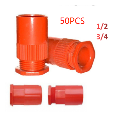PER 50PCS Orange PVC Flexible Connector ( 1/2 , 3/4 ) Sold Per Piece ...