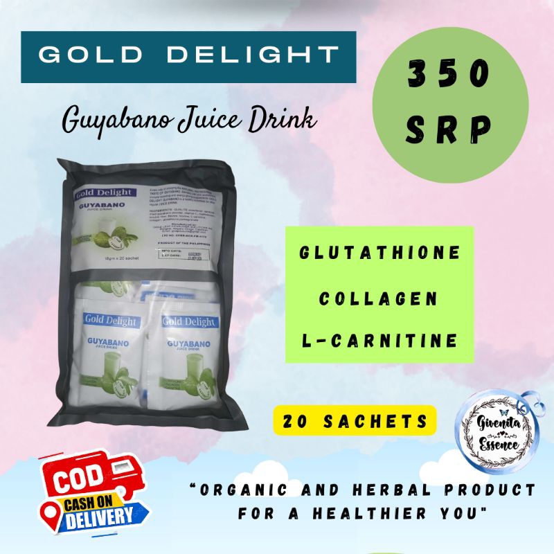 GOLD DELIGHT GUYABANO JUICE DRINK 20 sachets | Shopee Philippines