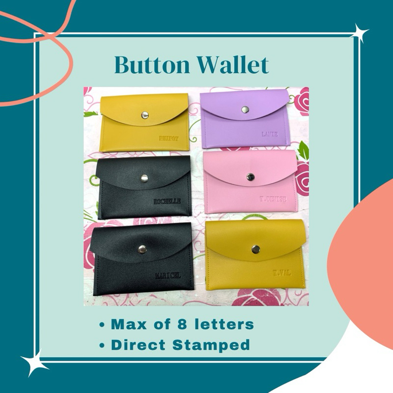 Personalized Button Wallet | Shopee Philippines