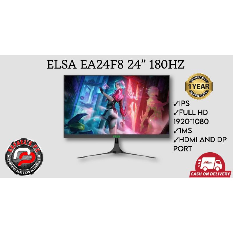 ELSA EA24F8 24" 165HZ GAMING MONITOR IPS | Shopee Philippines