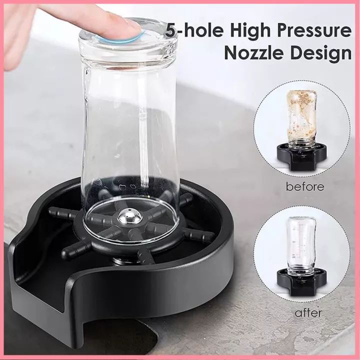 Stainless Steel Kitchen Sink Bottle Washer Glass Rinser Baby Bottle Cup ...