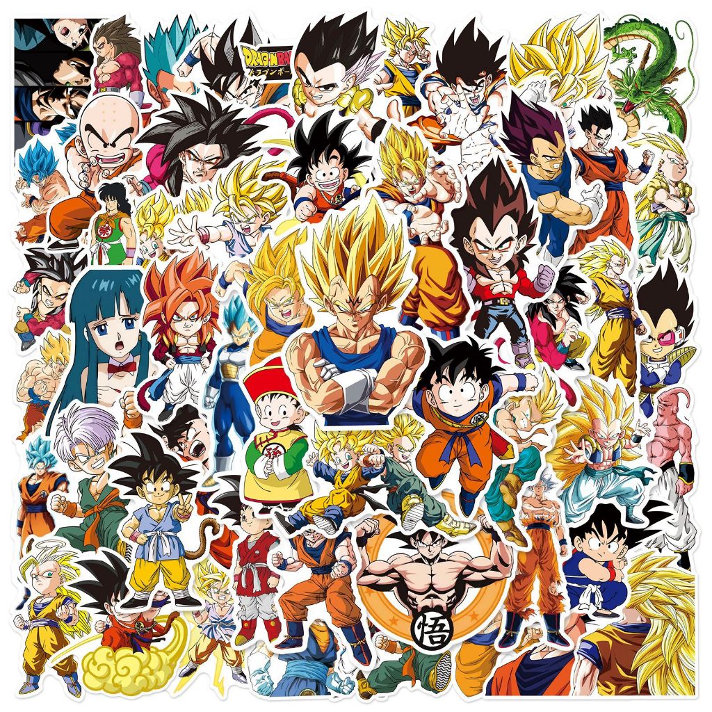 50PCS DRAGON BALL Design Waterproof Stickers | Shopee Philippines