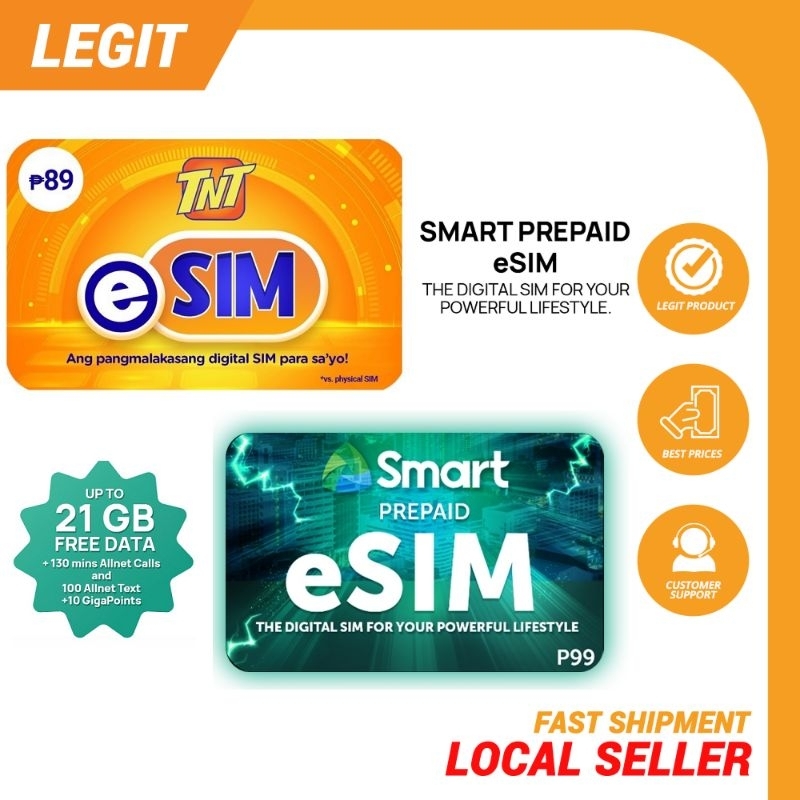Smart Prepaid eSIM Digital Electronic Seamless SIM Cash on Delivery ...