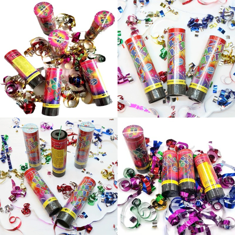 10/15/20cm Colored Twisting Wedding Party PoppersConfetti Birthday ...