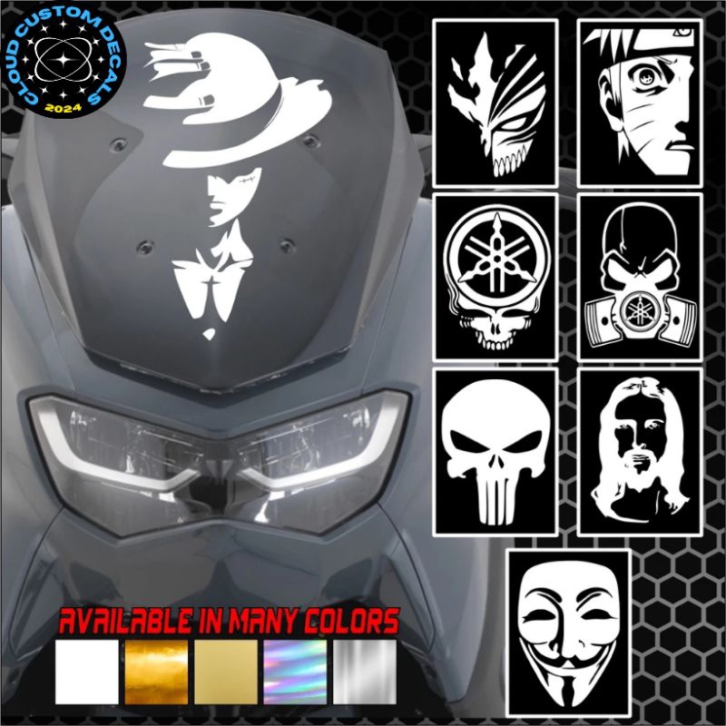 Yamaha NMAX V2 Visor sticker waterproof machine cut | Shopee Philippines