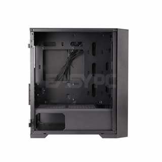 EasyPC| Keytech Cuirass MAtx pc case| Tempered Glass| Black and White ...