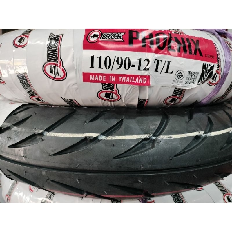 QUICK TIRES TUBELESS 100/90/12 110/90/12(free sealant & pito) | Shopee ...