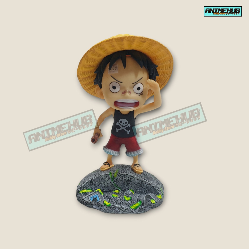 One Piece Luffy Gaze A Far Emoticon PVC Statue GK ES Knock Off | Shopee ...