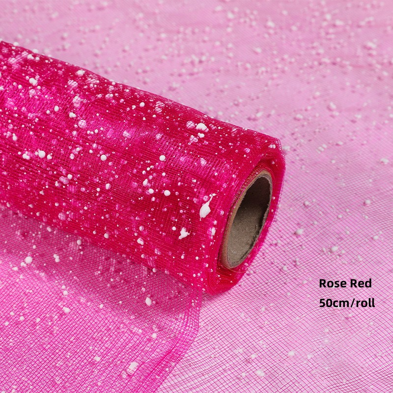 Snow Dot Gauze Bouquet Packaging Material Package Handmade DIY Flower ...