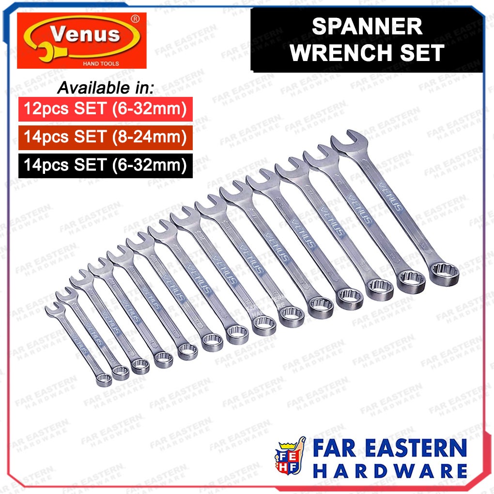 VENUS Combination Wrench Spanner Open Close Set | Shopee Philippines