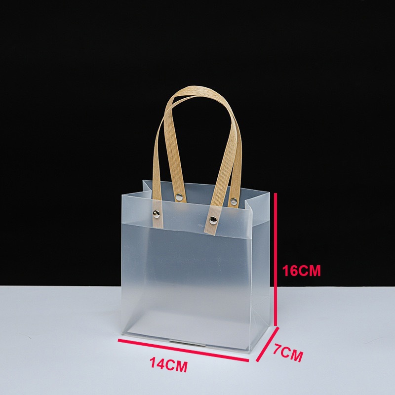 Frosted Plastic PVC Transparent Bags Souvenir Tote Bag | Shopee Philippines