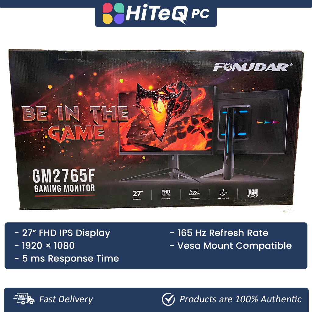 HiteqPC | FONUDAR GM2765F 27" LED/IPS/5MS/165HZ/FHD/HDMI+DP+USB/VESA ...