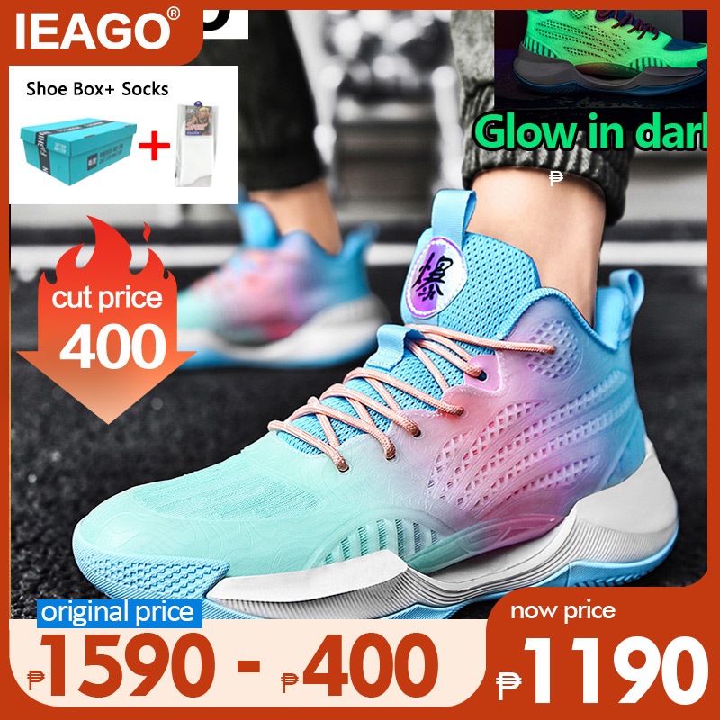 IEAGO Original Quality Spike Glow In Dark Men Casual Sport Basketball ...