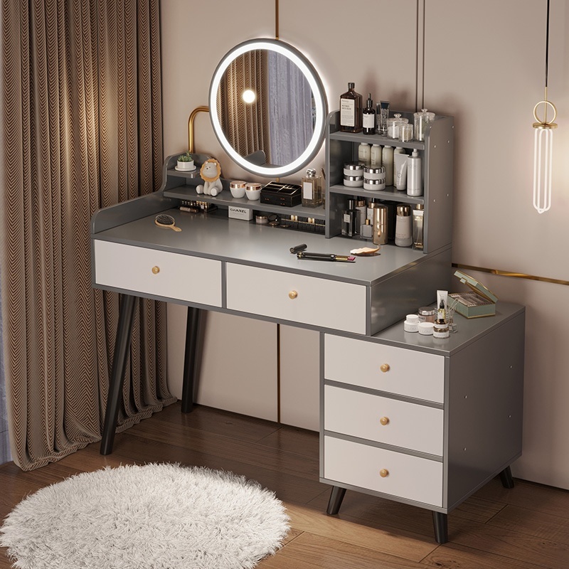 Vanity Table with Mirror Dressing Table with LED light Dresser Table ...