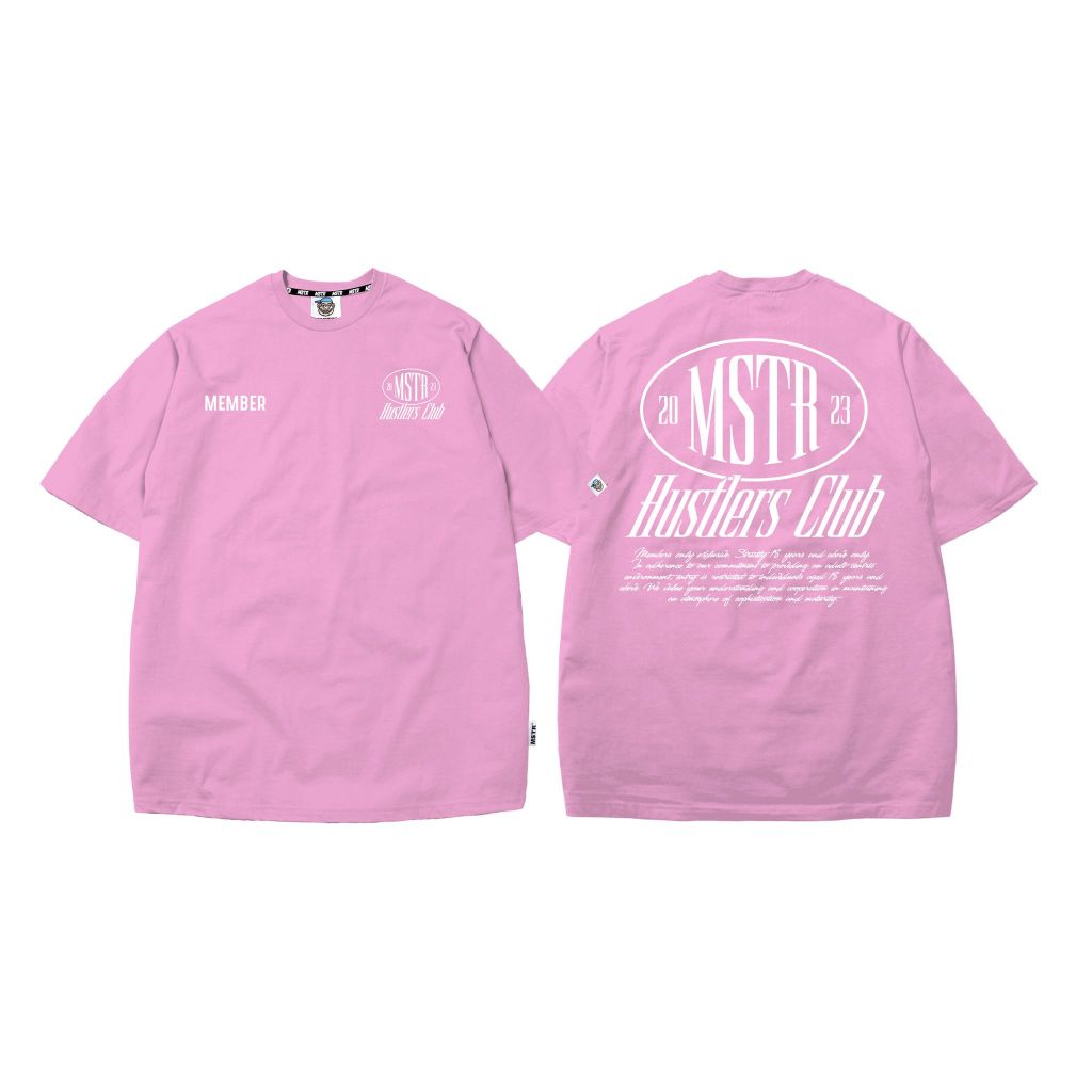 MSTR CO. - HUSTLER COLLECTION Men T-Shirt (Pink-White) | Shopee Philippines