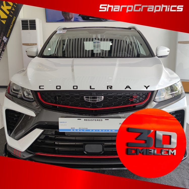 Geely Coolray 3D Hood Emblem Set | Shopee Philippines
