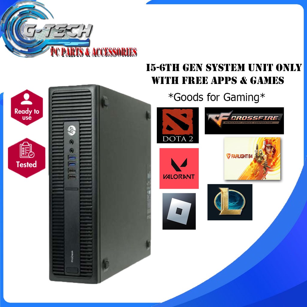 i5-6th gen system unit only 8gb ddr4/256gb ssd with freebies (goods for ...