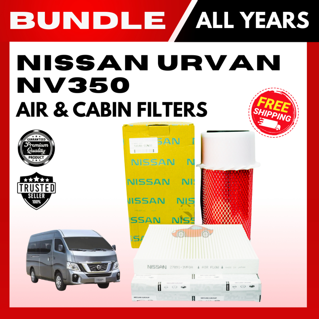 BUNDLE SALE! Cabin & Air Filters For Nissan Urvan NV350 (All years ...