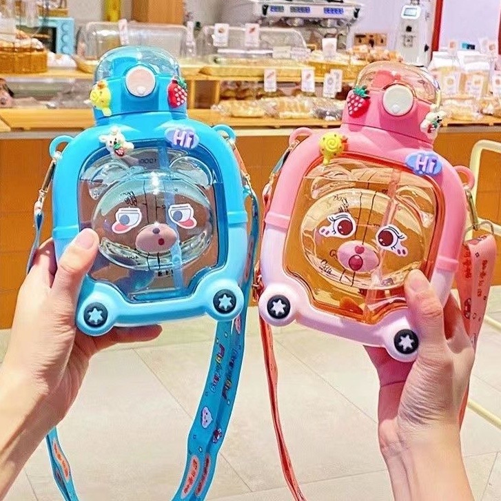 1000ML Water Bottle Large Capacity Portable Waterproof Plastic Cute ...