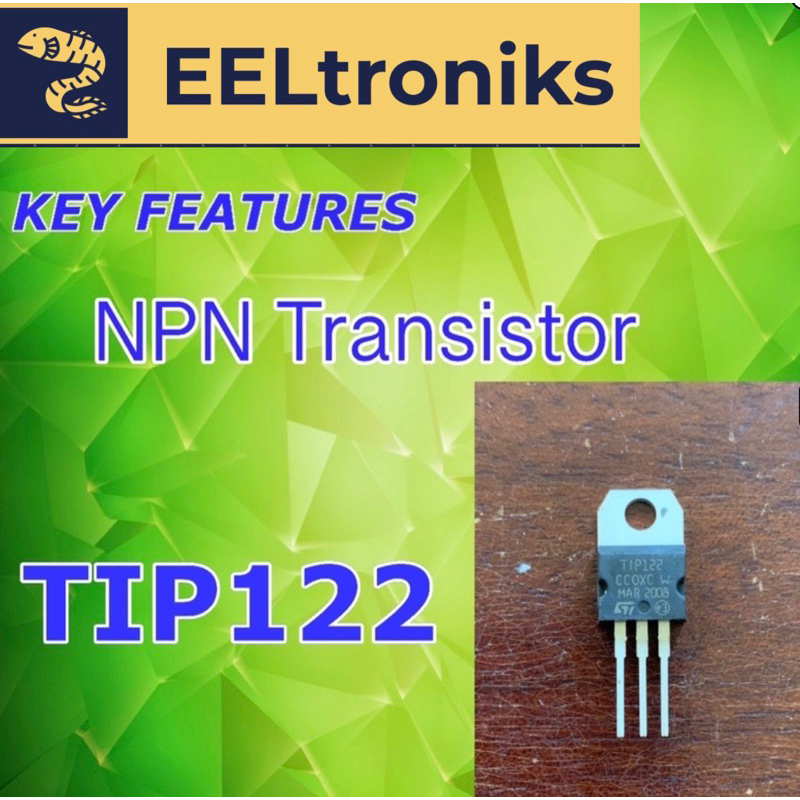 TIP122 TIP-122 TIP 122 NPN TRANSISTOR ST ORIGINAL | Shopee Philippines