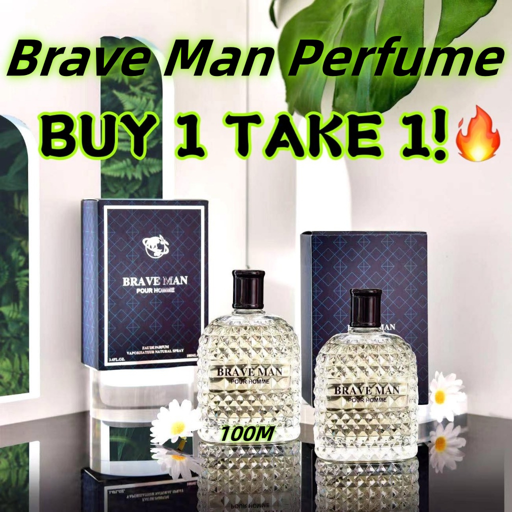 『BUY 1 TAKE 1』Brave Man Perfume For Man Body Mist Fragrance 100ml ...