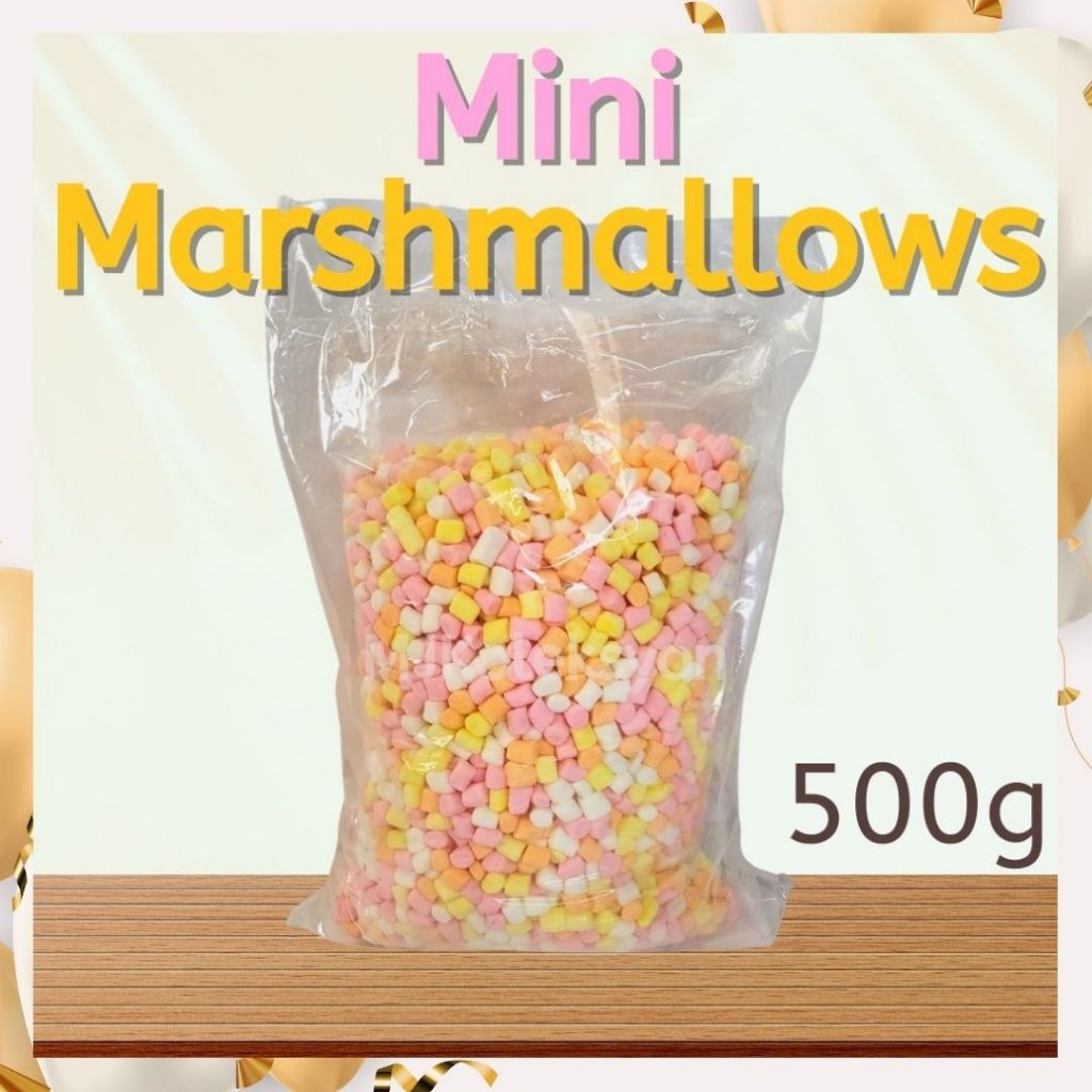 Rainbow Delights: 100g of Mini Marshmallow Candies in Assorted Colors ...