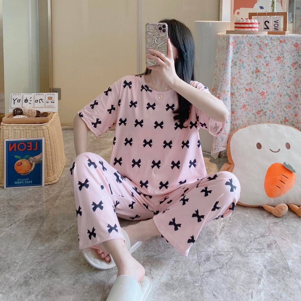 Terno Tshirt + Pajama Pambahay Adult Sleepwear Terno Pajama Kasya S-L ...