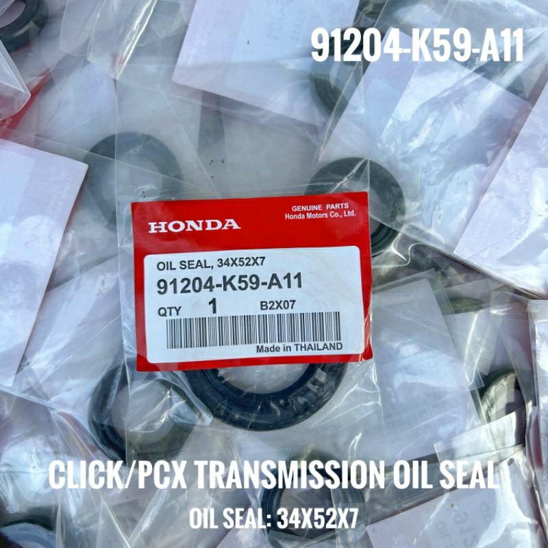 HONDA TRANSMISSION CLICK/PCX OIL SEAL 91204-K59-A11 | Shopee Philippines