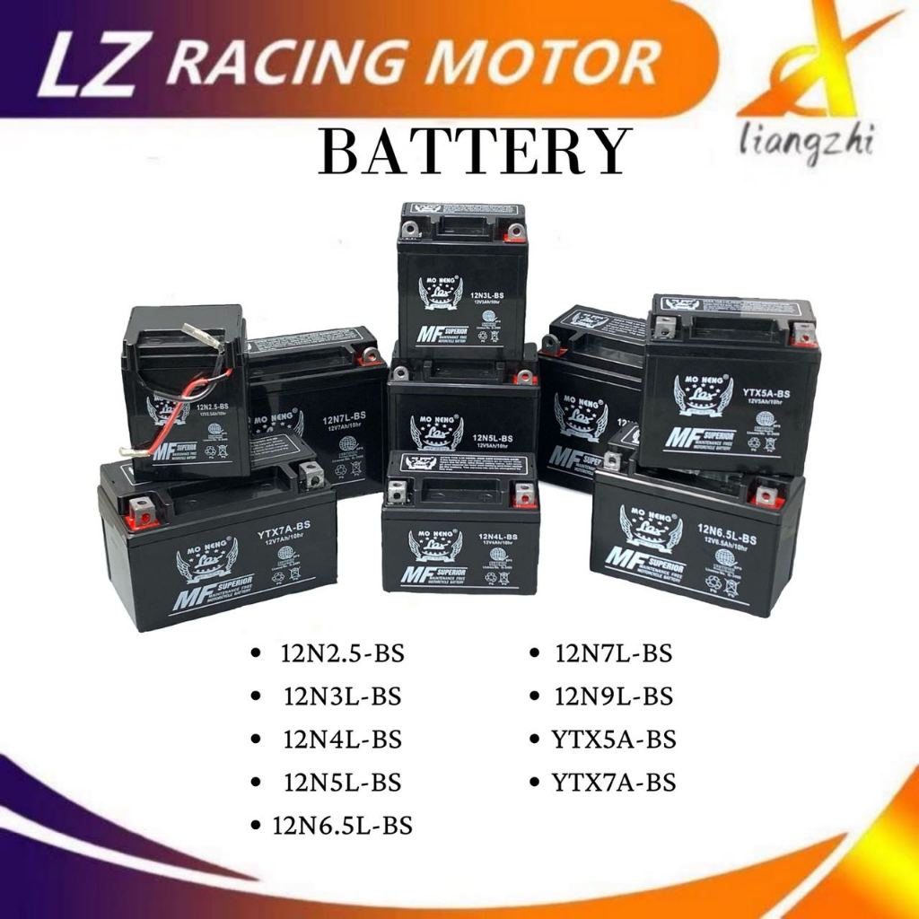 MOTORCYCLE PARTS BATTERY 12N2.5-BS / 12N3L-BS /12N4L-BS /12N5L-BS ...