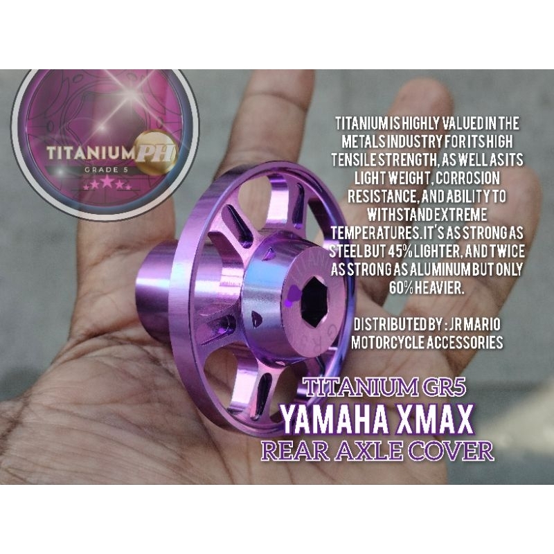 TITANIUM GR5 XMAX REAR WHEEL COVER | Shopee Philippines