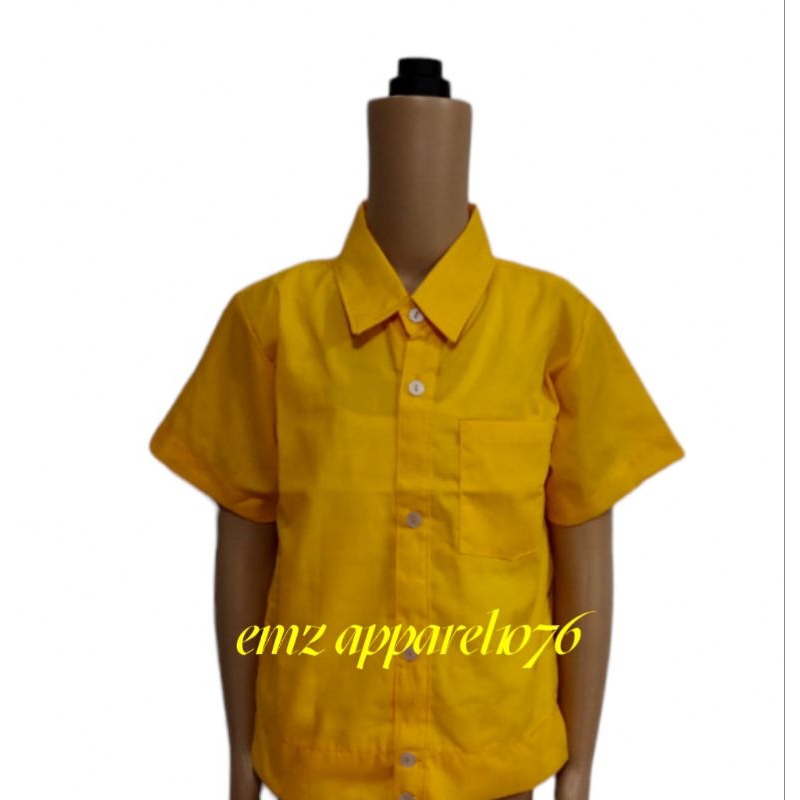 polo yellow Gold school uniform | Shopee Philippines