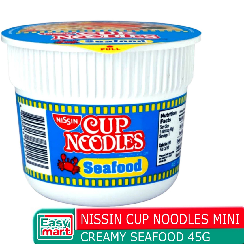 Easy.Mart Nissin Cup Instant Noodles Mini Creamy Seafood 45g | Shopee Philippines
