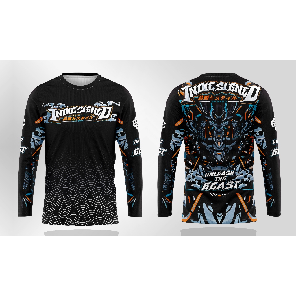 Long Sleeve Motor Jersey Men Sublimation Motorcycle Jersey Shirt ...