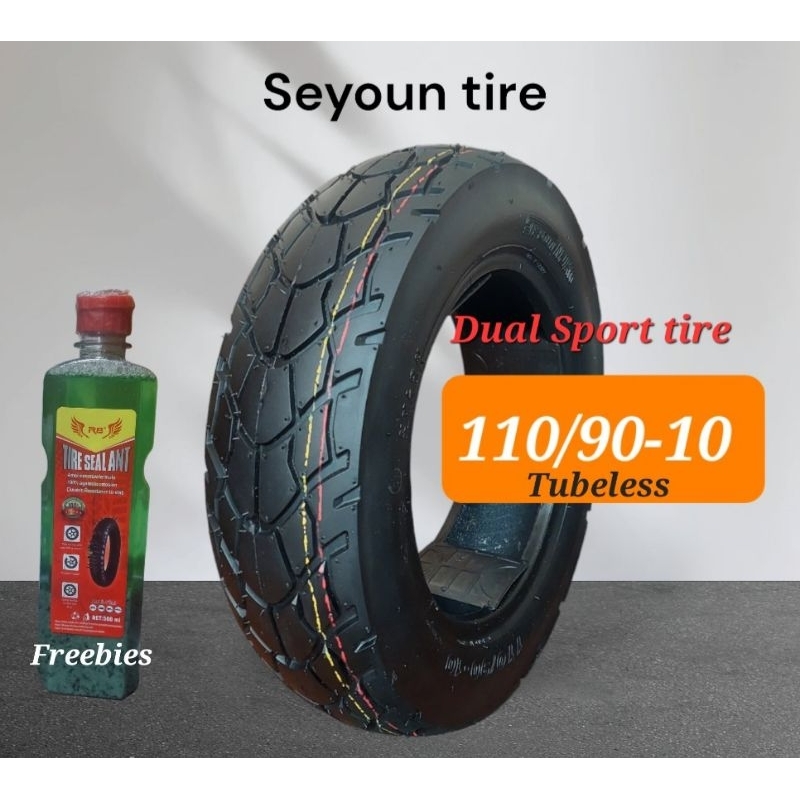 BURGMAN TIRE,SEYOUN 110/90-10 Tubeless tire | Shopee Philippines