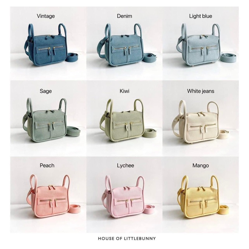 HOUSE OF LITTLE BUNNY ZIPPY JEANS BAG | Shopee Philippines