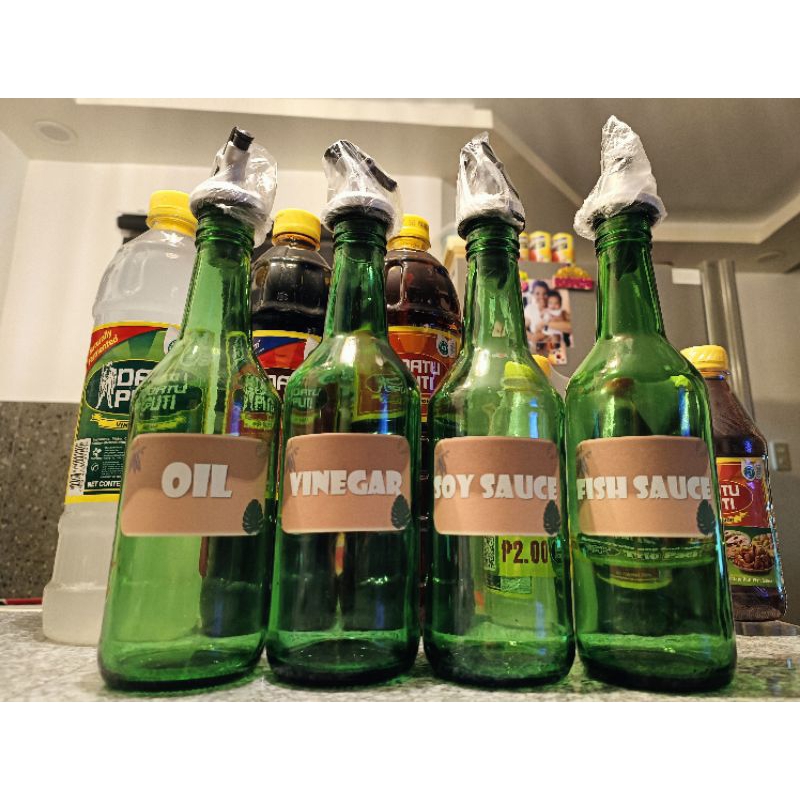 Condiments Bottle AESTHETIC (4pcs) | Shopee Philippines