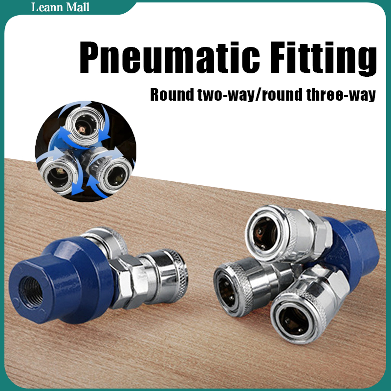 2 Way 3 Way Air Distributor Quick Coupler Air Compressor Manifold ...